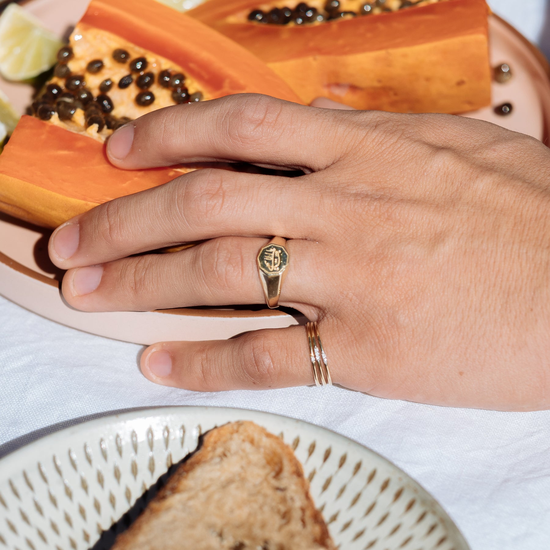 Bahá'í Rings for Women - Petite, Dome, Oval Collection | OTY Jewelry