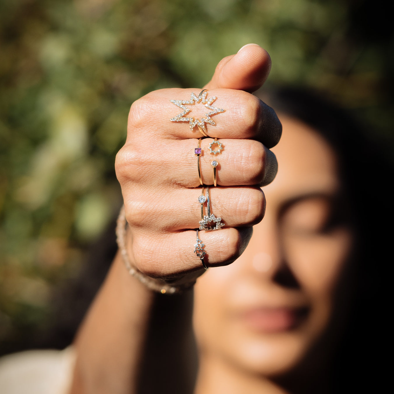 Bahá'í Rings for Women - Petite, Dome, Oval Collection | OTY Jewelry